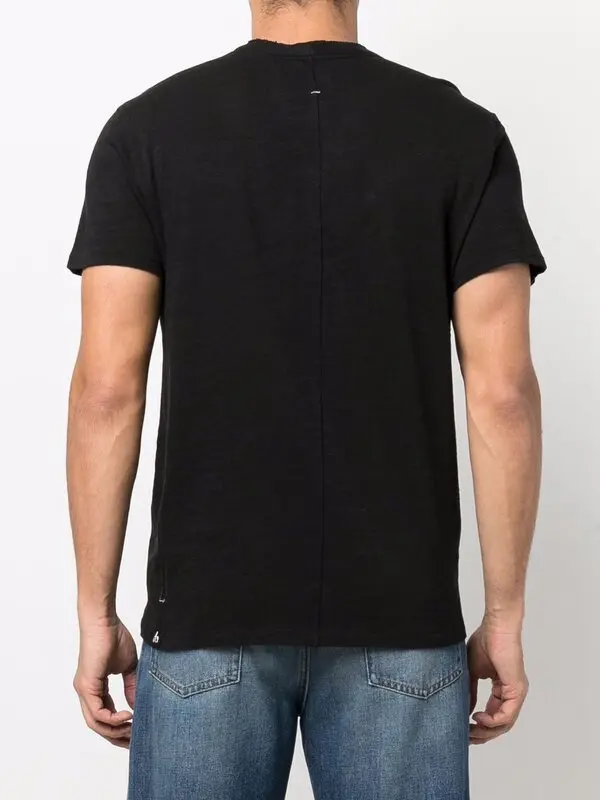 Rag & Bone Short-sleeve Henley T-shirt - Black