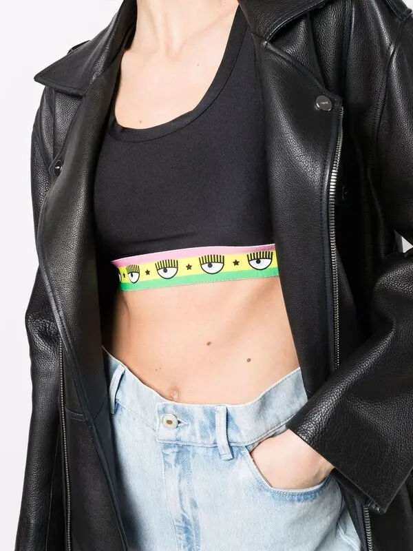 CHIARA FERRAGNI Logomania Crop Top