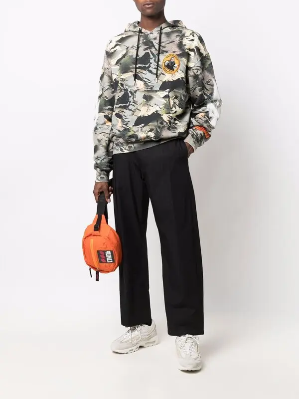 Heron Preston Camouflage Print Hoodie