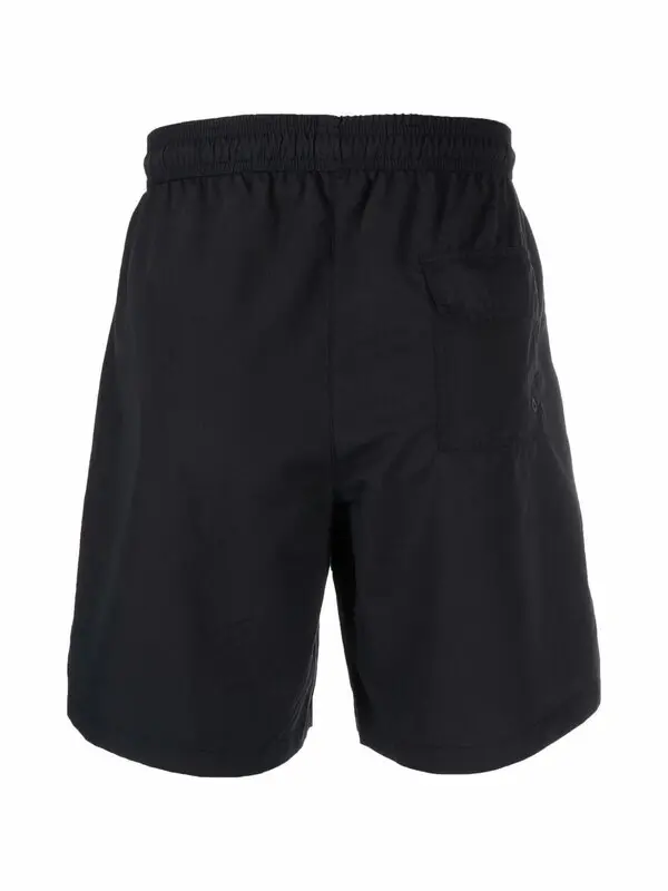 Heron Preston Logo-patch Drawstring Swim Shorts - Black