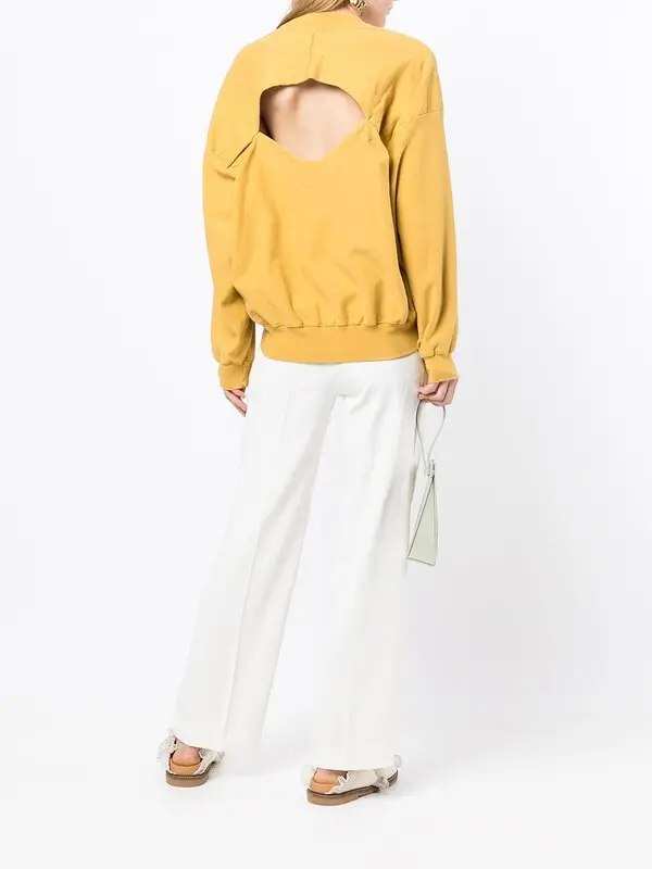 Bassike Cut-out Organic Cotton Sweatshirt