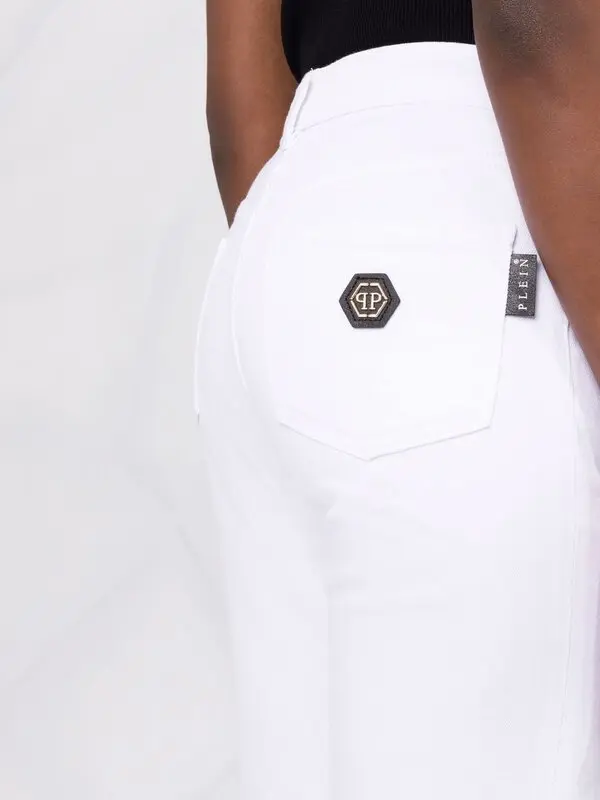 Philipp Plein Boyfriend Cropped Jeans