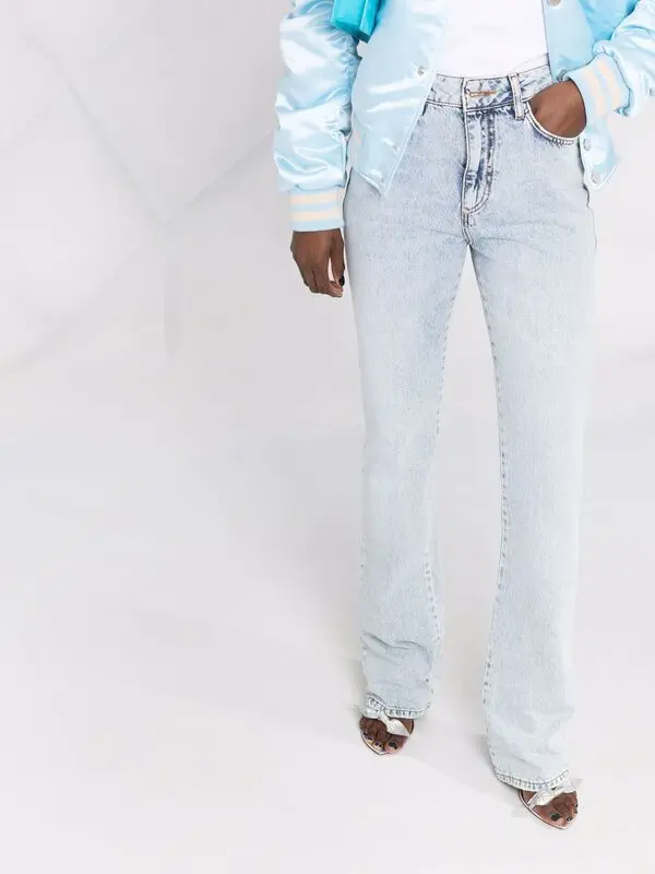 Philipp Plein High-waisted Flared Jeans - Blue