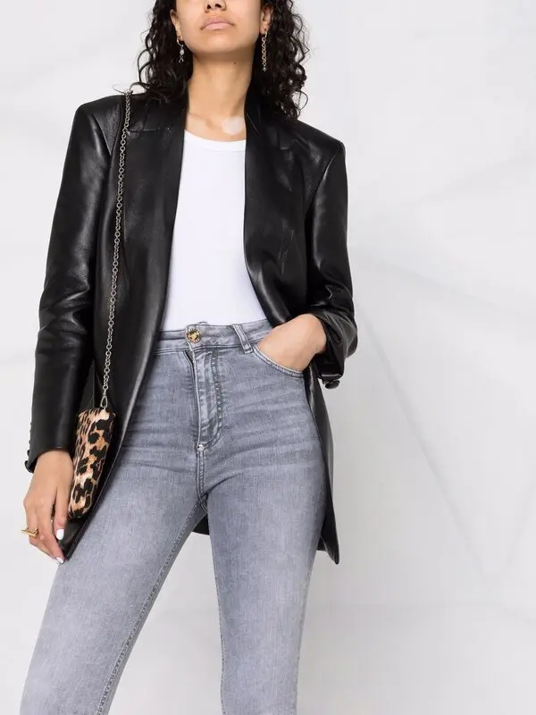 Philipp Plein Skinny Cropped Jeans - Grey