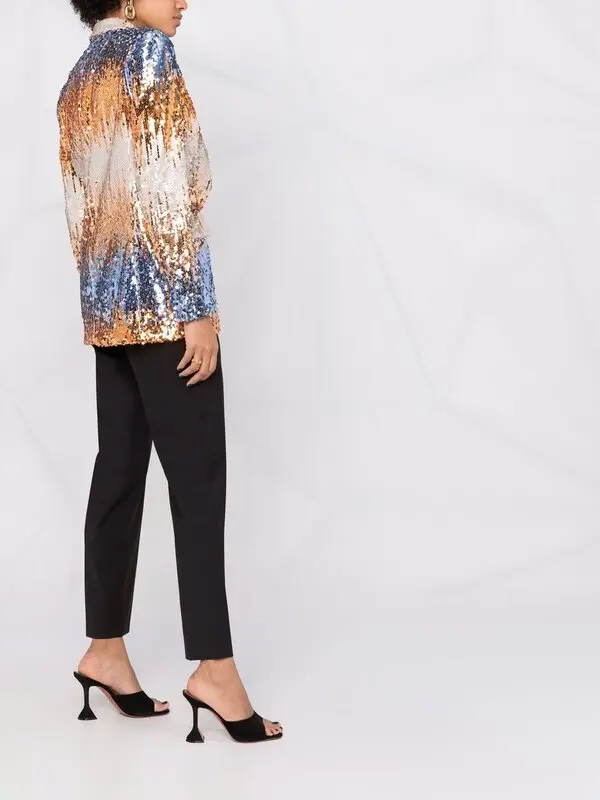 Philipp Plein Sequin Single-breasted Blazer - Black