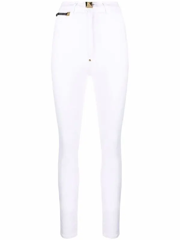 Philipp Plein Super High Waist Jeggings - White