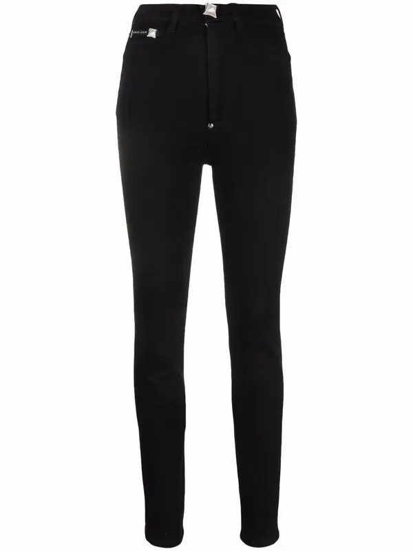 Philipp Plein Super High Waist Jeggings - Black