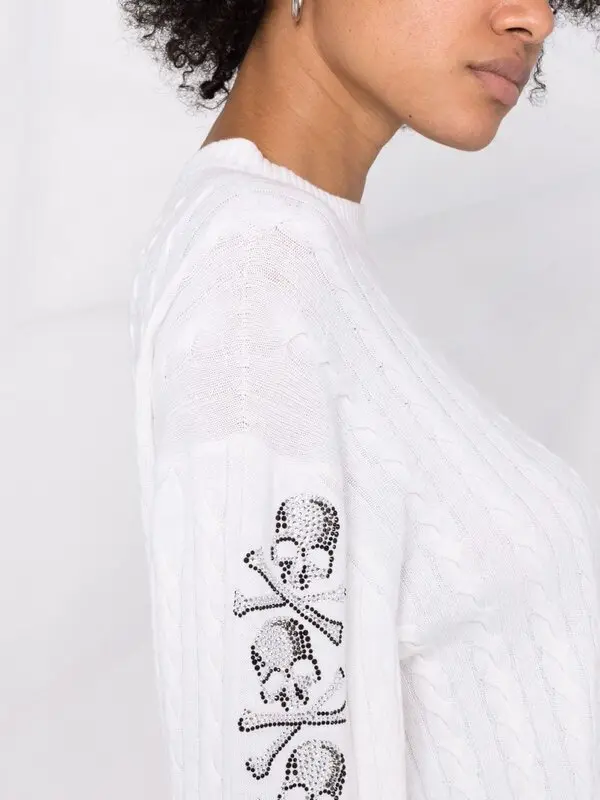 Philipp Plein Sequin Skull Pullover