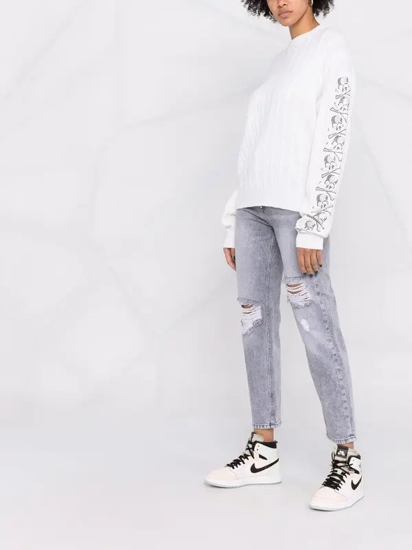 Philipp Plein Sequin Skull Pullover