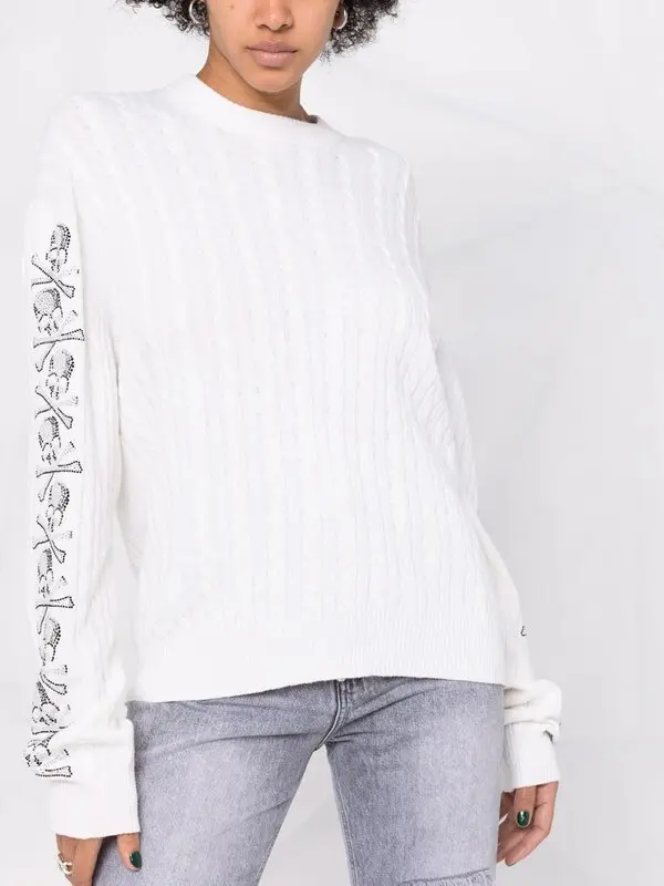 Philipp Plein Sequin Skull Pullover