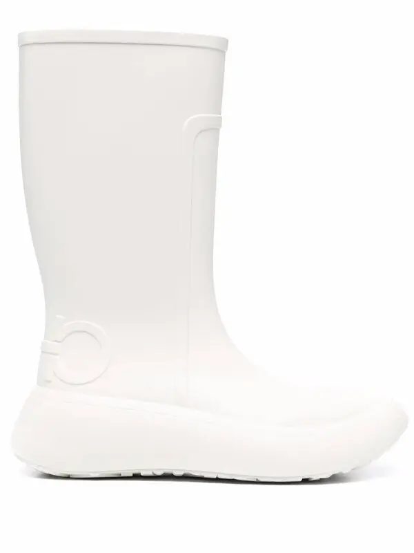 FERRAGAMO Logo-embossed Chunky Rain Boots