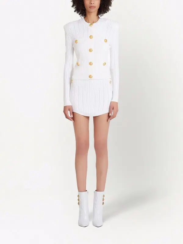 Balmain Fine-knit Button-down Cardigan