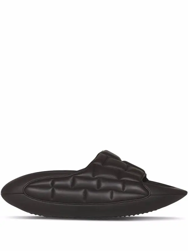 Balmain Quilted Leather Sandals