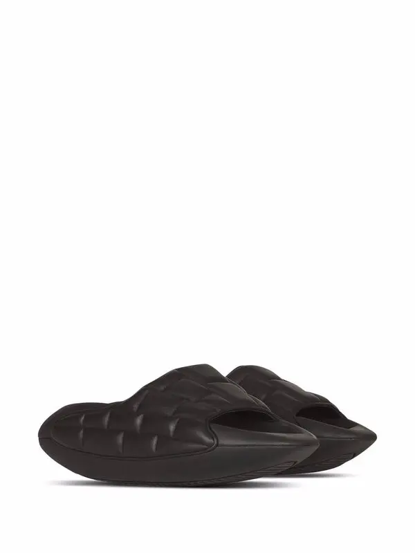 Balmain Quilted Leather Sandals