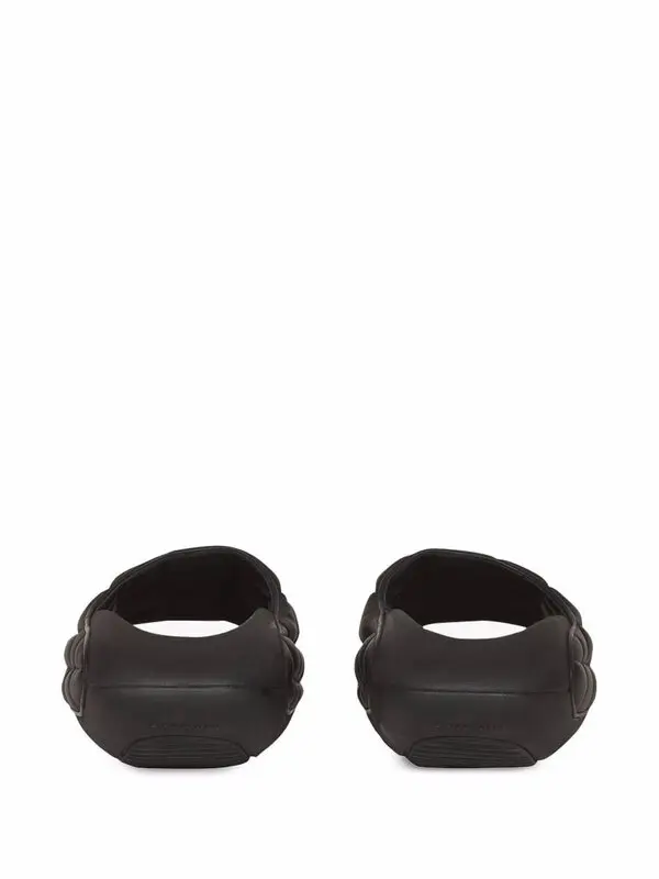 Balmain Quilted Leather Sandals