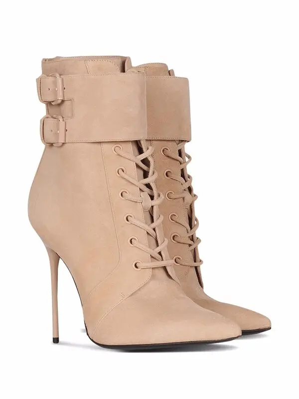 Balmain Uria Lace-up Ankle Boots