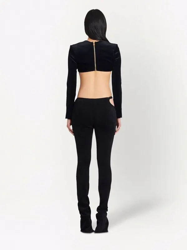 Balmain Cut-out Bootcut Leggings
