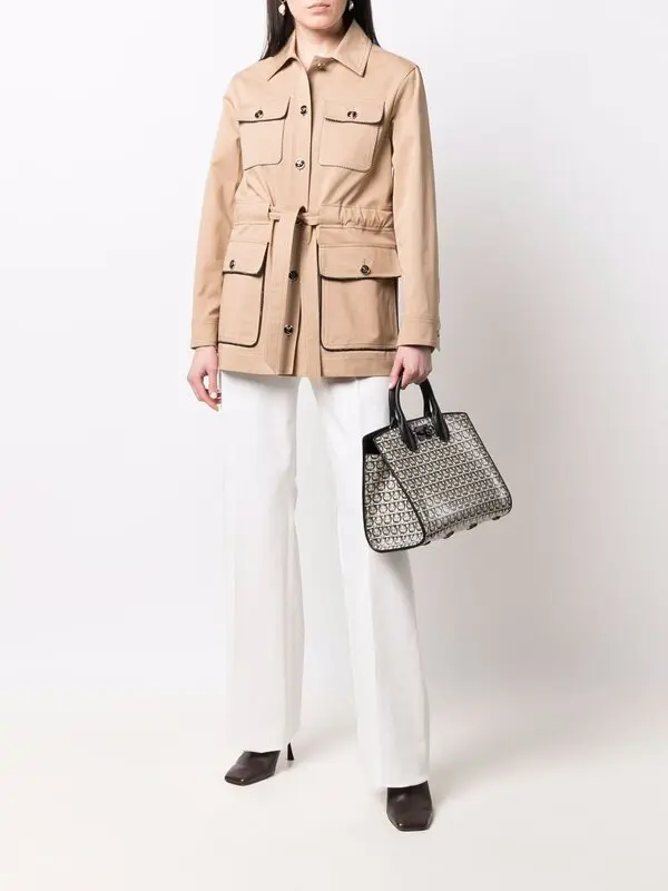 FERRAGAMO Pocket-detail Belted Jacket