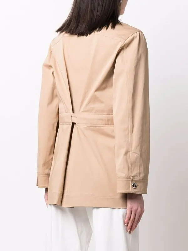 FERRAGAMO Pocket-detail Belted Jacket