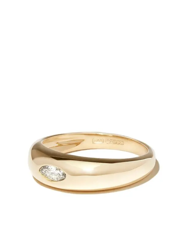Jacquie Aiche 14kt Yellow Diamond Ring - Gold
