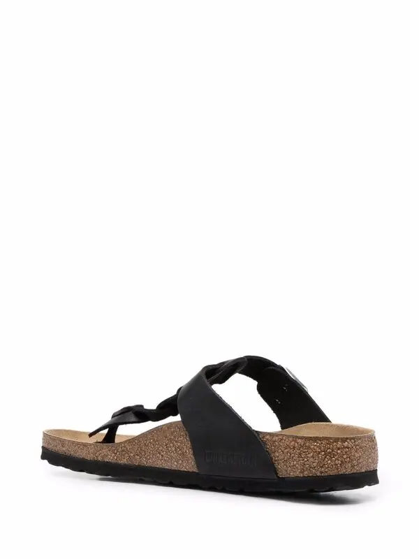 BIRKENSTOCK Gizeh Braided-strap Sandals - Black