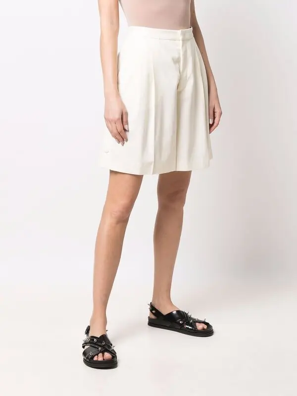 Red Valentino High-waisted Tailored Shorts - Neutrals