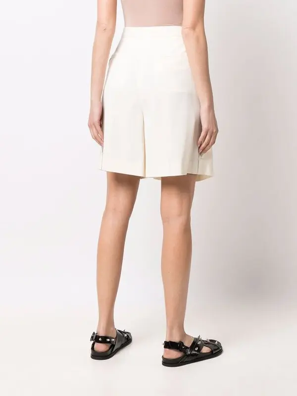 Red Valentino High-waisted Tailored Shorts - Neutrals