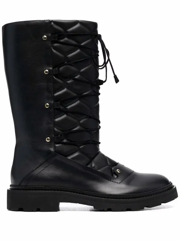 Bally Lace-up Leather Boots