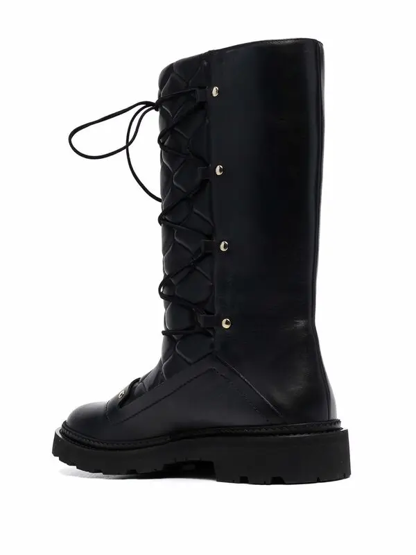 Bally Lace-up Leather Boots