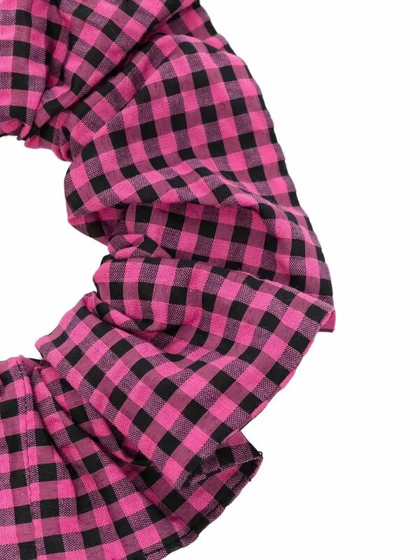 GANNI Gingham Check Scrunchie