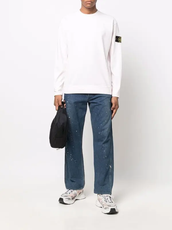 Stone Island Compass Badge Crew-neck Sweatshirt