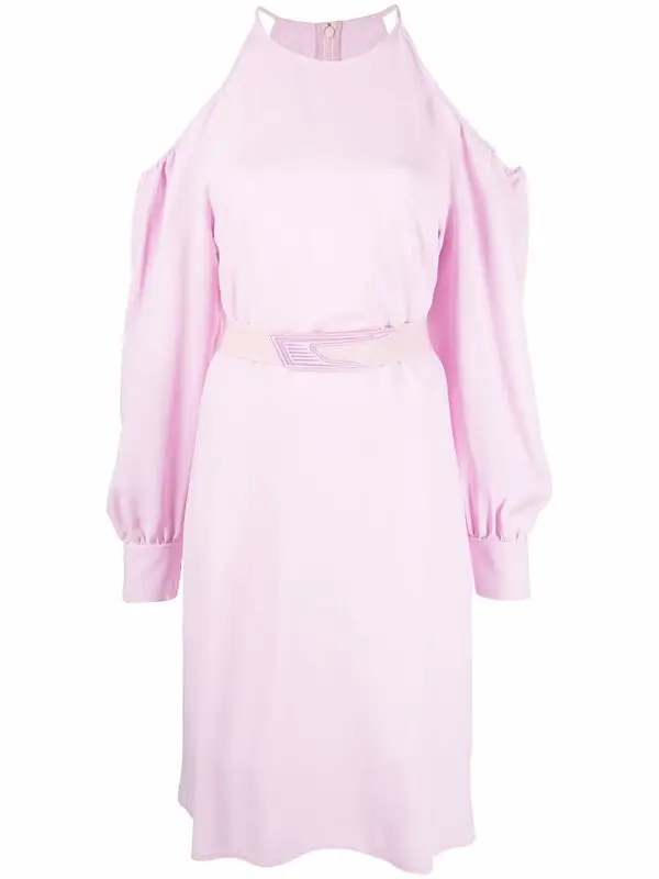 Stella McCartney Off-shoulder Midi Dress - Purple