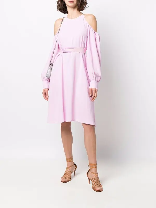Stella McCartney Off-shoulder Midi Dress - Purple