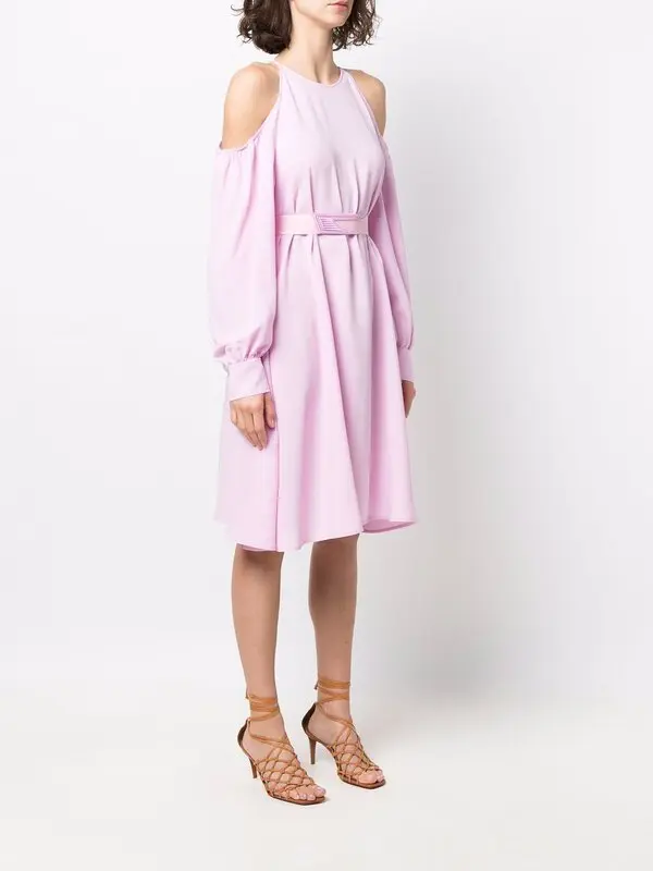 Stella McCartney Off-shoulder Midi Dress - Purple