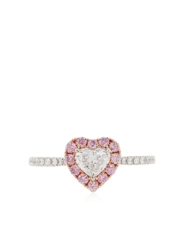 HYT JEWELRY 18kt Gold Diamond Engagement Ring - Pink