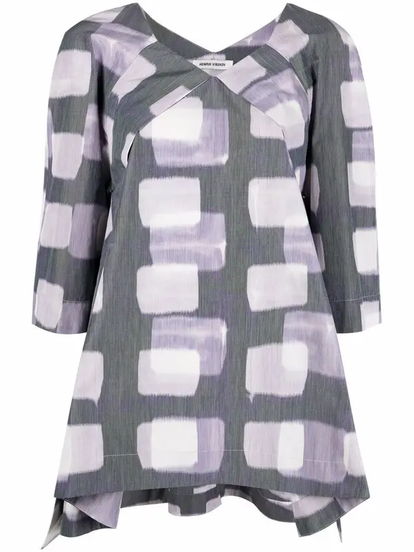 Henrik Vibskov Flux Printed Blouse - Grey