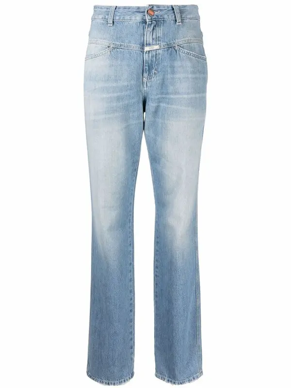 Closed X-pose Straight-leg Jeans - Blue