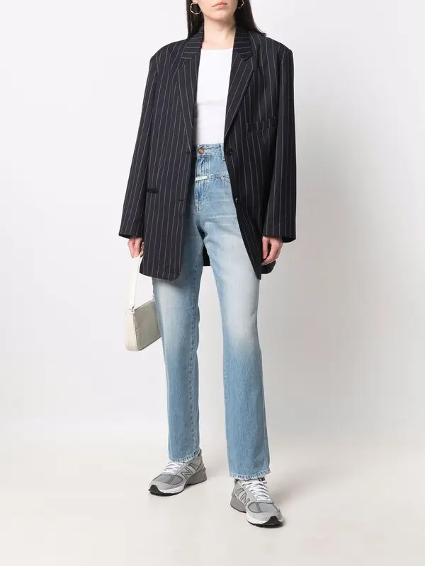 Closed X-pose Straight-leg Jeans