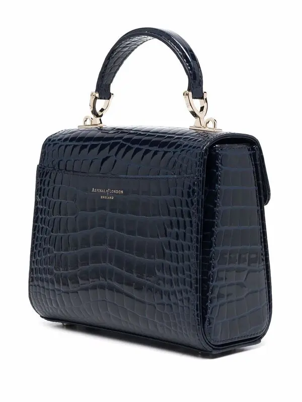ASPINAL OF LONDON Midi Mayfair Top-handle Bag - Blue