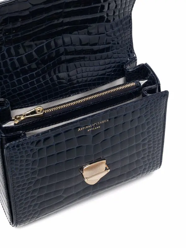 ASPINAL OF LONDON Midi Mayfair Top-handle Bag - Blue