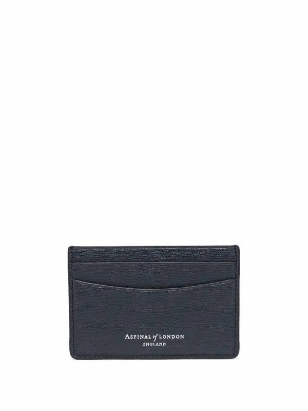 ASPINAL OF LONDON Saffiano Slim Cardholder - Blue