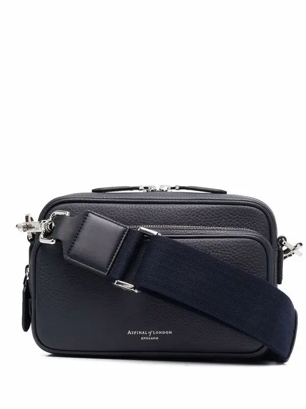 ASPINAL OF LONDON Reporter East-west Messenger Bag - Blue