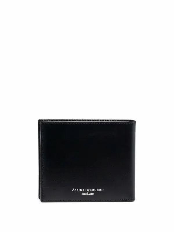 ASPINAL OF LONDON Leather Bi-fold Wallet - Black