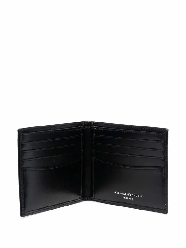 ASPINAL OF LONDON Leather Bi-fold Wallet - Black