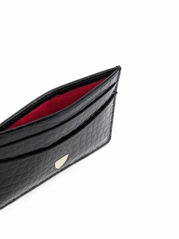 ASPINAL OF LONDON Croc-effect Cardholder