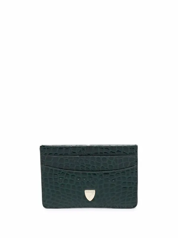 ASPINAL OF LONDON Crocodile-effect Cardholder