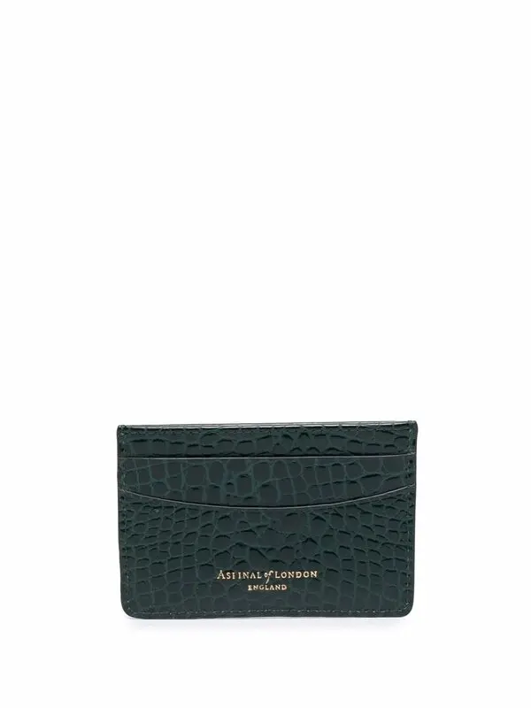 ASPINAL OF LONDON Crocodile-effect Cardholder