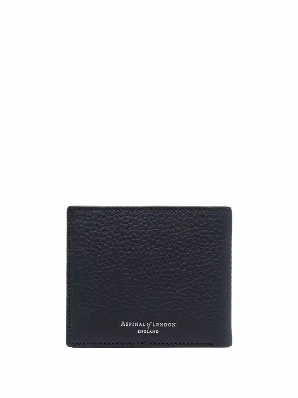 ASPINAL OF LONDON Bi-fold Leather Wallet - Blue