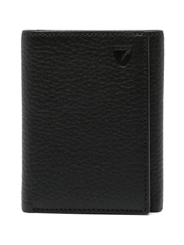 ASPINAL OF LONDON Trifold Leather Wallet - Black