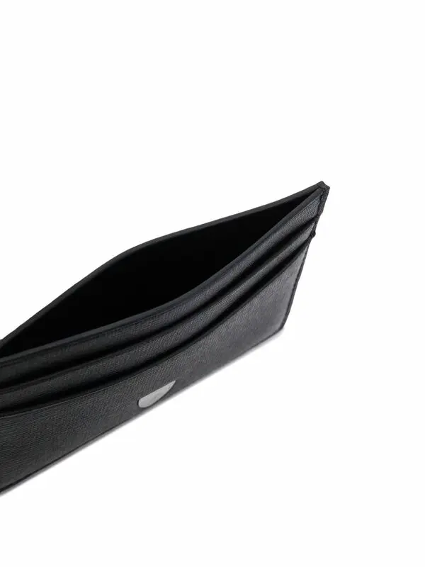 ASPINAL OF LONDON Saffiano Leather Cardholder - Black